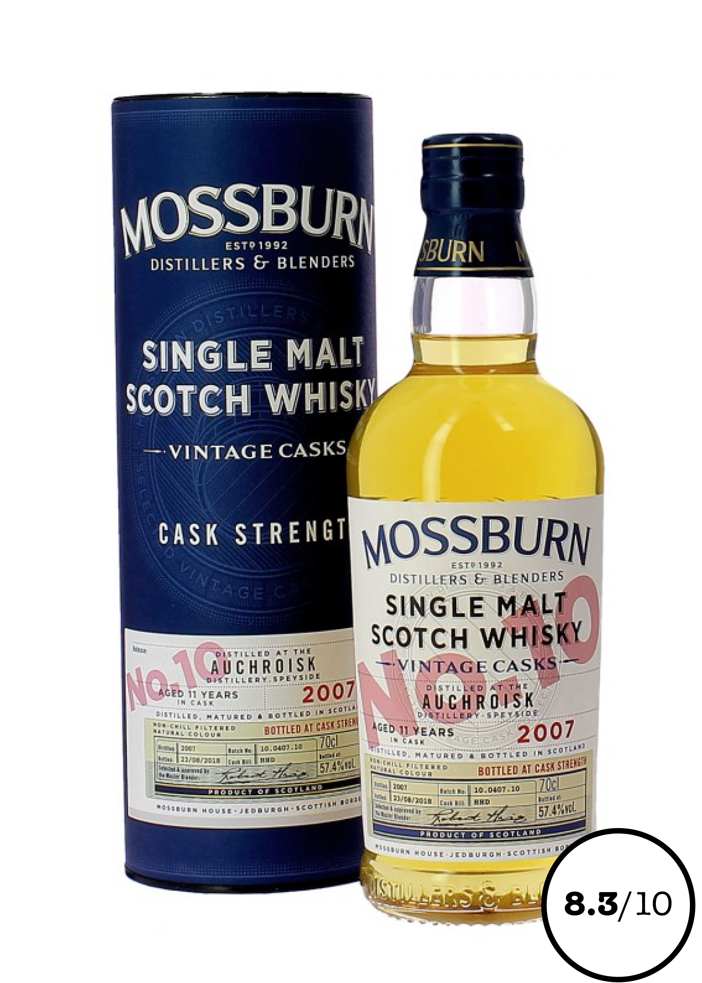 MOSSBURN WHISKY N°10 Auchroisk Distillery 11 ans - LE CLAN HANNIBAL ...